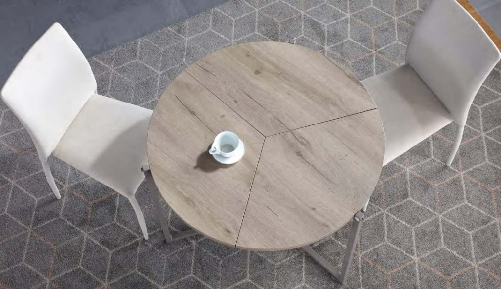 SmartFold Transformative Compact Living Foldable Round Table - Spacekoncept